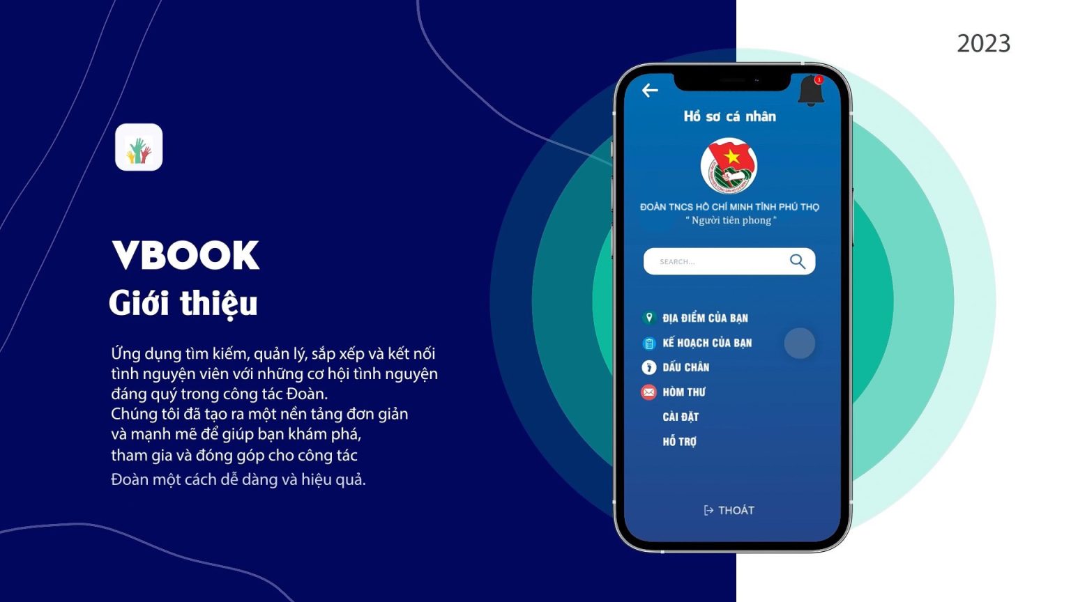 MÔ HÌNH ỨNG DỤNG VBOOK – NỀN TẢNG KẾT NỐI TÌNH NGUYỆN - TỈNH ĐOÀN PHÚ THỌ